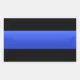 Thin Blue Line Police Supporter Rectangular Sticker | Zazzle