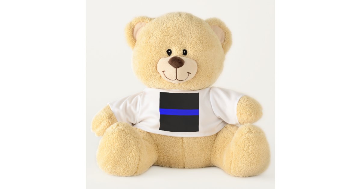 Thin Blue Line Police Teddy Bear | Zazzle