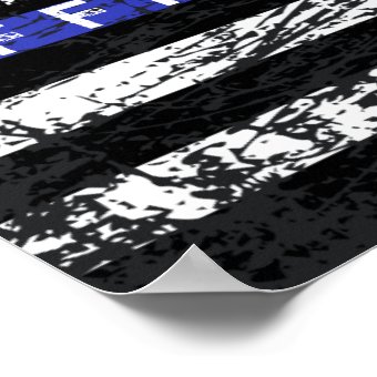 Thin Blue Line Poster | Zazzle