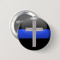Thin Blue Line Prayer For Safety Pinback Button | Zazzle