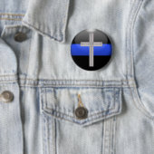 Thin Blue Line Prayer For Safety Pinback Button | Zazzle