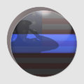 Thin Blue Line Salute Car Magnet | Zazzle
