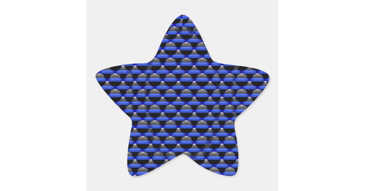 Thin Blue Line Star Sticker | Zazzle