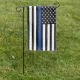 Thin Blue Line Stars and Stripes Garden Flag | Zazzle