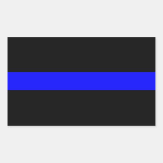 Thin Blue Line Sticker (Set of 4) | Zazzle.com