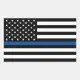 Thin Blue Line Support Police Sticker | Zazzle