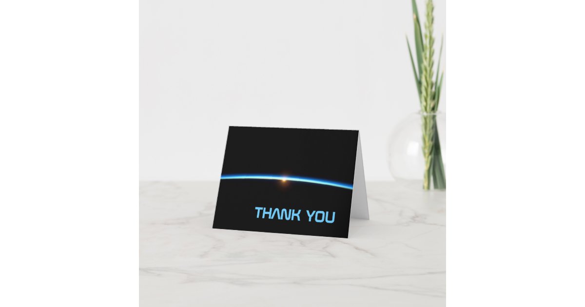 Thin Blue Line Thank You Note Card | Zazzle