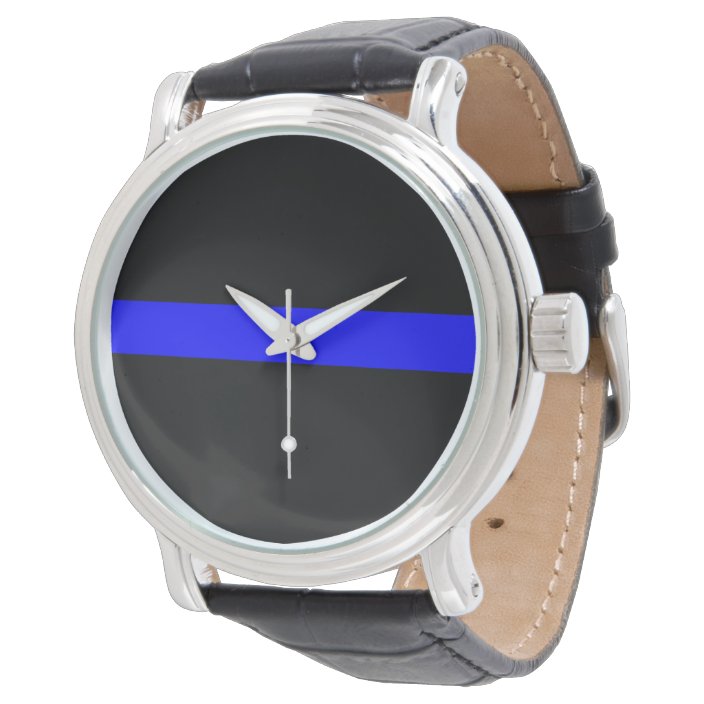 Thin Blue Line Watch for Men | Zazzle.com