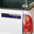 Thin Blue Line Wife Flag Bumper Sticker | Zazzle