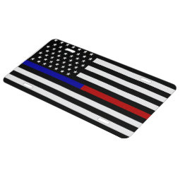 Thin Blue/Red Line Flag License Plate | Zazzle