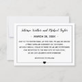 Thin Framed Photo - Save the Date Reception Invitation | Zazzle