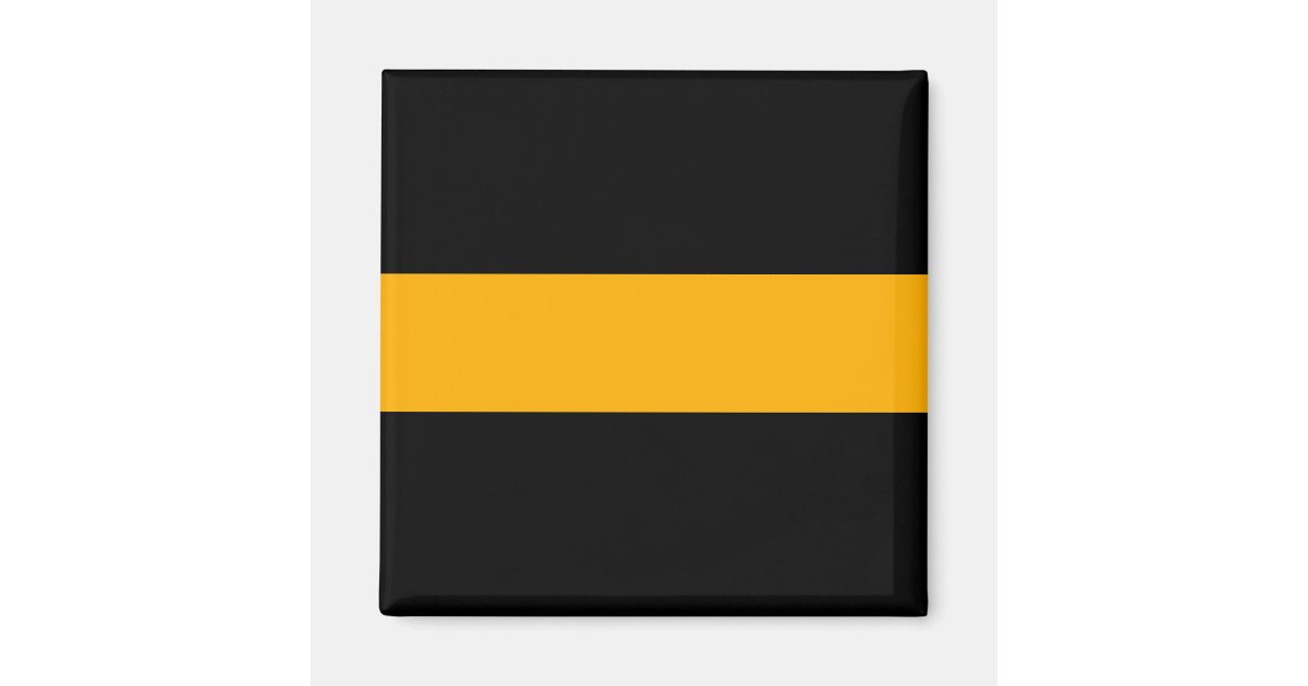 Thin Gold Line Dispatcher Magnet | Zazzle