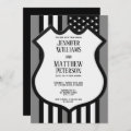 Thin Gray Line Badge Invitation | Zazzle