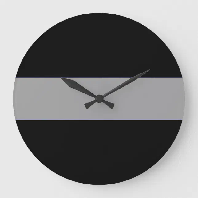 Thin Gray Line Correctional Officer Clock | Zazzle