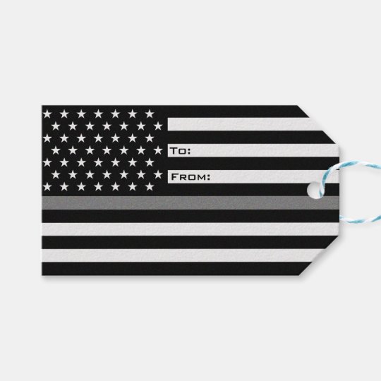 Thin Gray Line Correctional Officer Flag Gift Tags | Zazzle.com