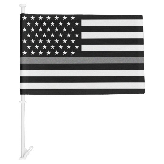 Thin Gray Line Flag | Zazzle.com