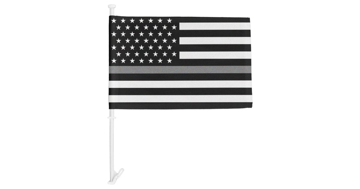 Thin Gray Line Flag | Zazzle