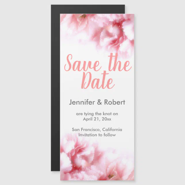 Thin Magnetic Card - Save The Date | Zazzle
