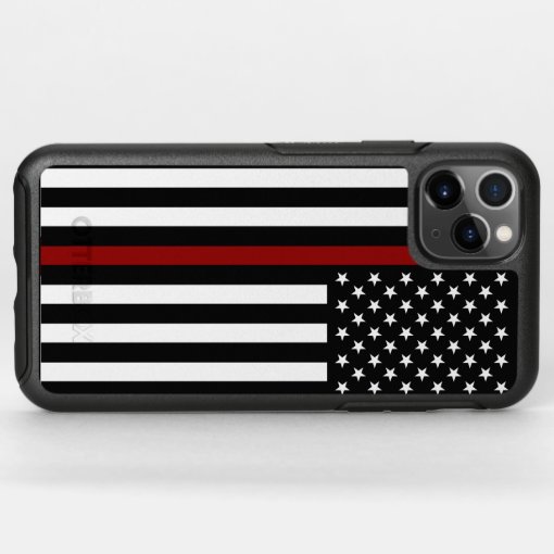 Thin Red Line American Flag Otterbox iPhone Case | Zazzle