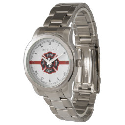 Thin Red Line Customized Fire Rescue Themed Watch | Zazzle