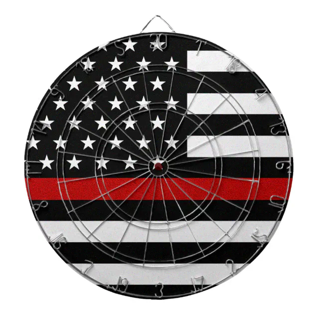 Thin Red Line Flag Dart Board | Zazzle