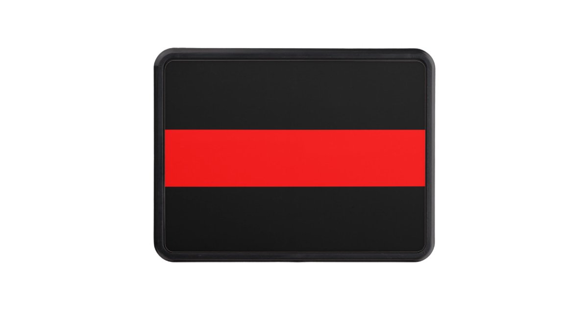 Thin Red Line Hitch Cover | Zazzle