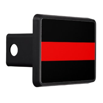 Thin Red Line Hitch Cover | Zazzle