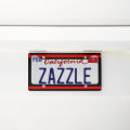 Thin Red Line License Plate Frame | Zazzle