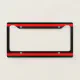 Thin Red Line License Plate Frame | Zazzle