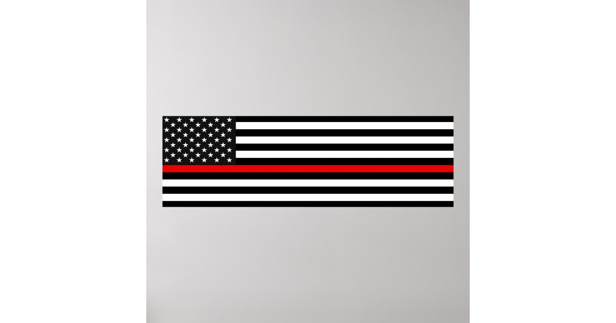 Thin Red Line Poster | Zazzle