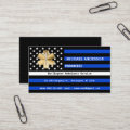 Thin White Line Flag Custom Paramedic EMS Logo Business Card | Zazzle
