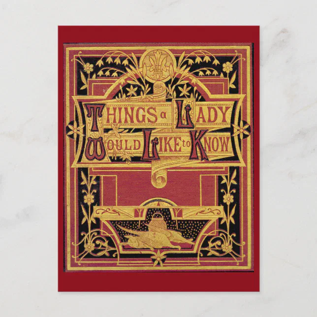 Things A Lady Postcard | Zazzle