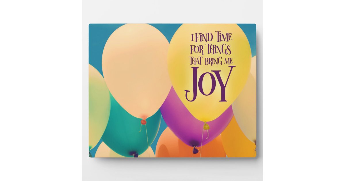 Things That Bring Me JOY Plaque | Zazzle