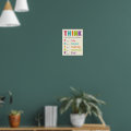Think Before You Speak Classroom Anti Bully Poster | Zazzle