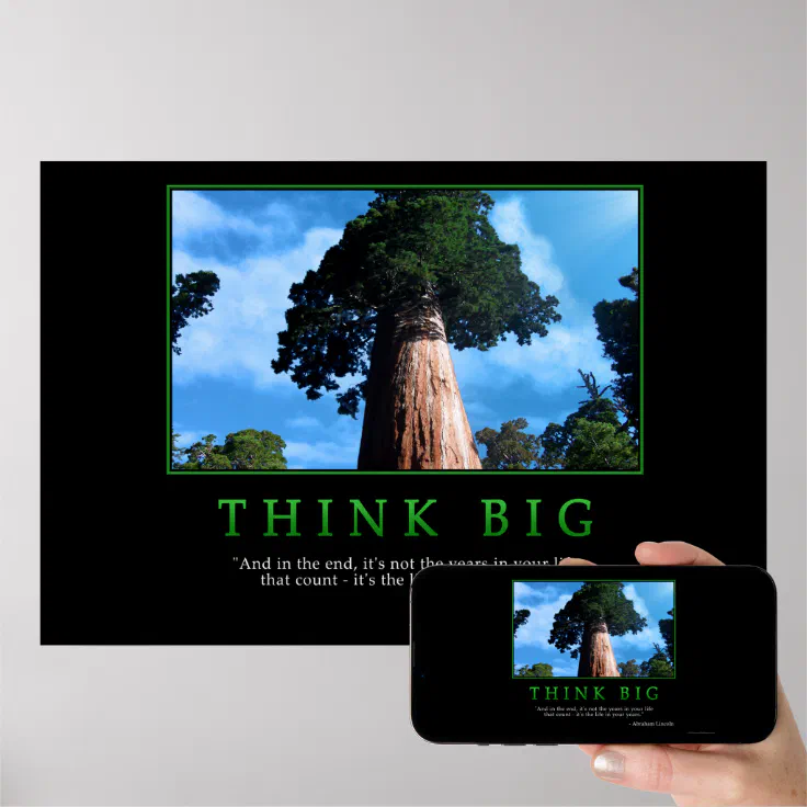 Think Big Poster | Zazzle