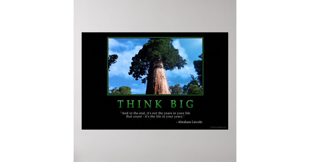 Think Big Poster | Zazzle
