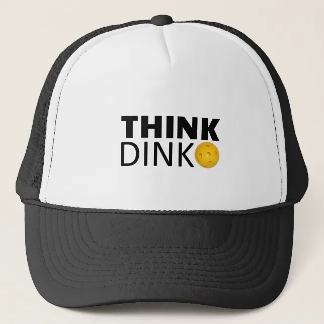Think Dink (Pickleball) Trucker Hat | Zazzle