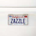 Think Happy Be Happy Floral License Plate Frame | Zazzle
