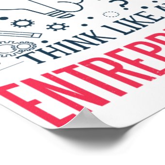 Think Like An Entrepreneur Poster | Zazzle