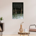 Think on these Things Scripture poster - Version B | Zazzle