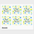 Think Positive Square Sticker | Zazzle