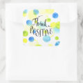 Think Positive Square Sticker | Zazzle