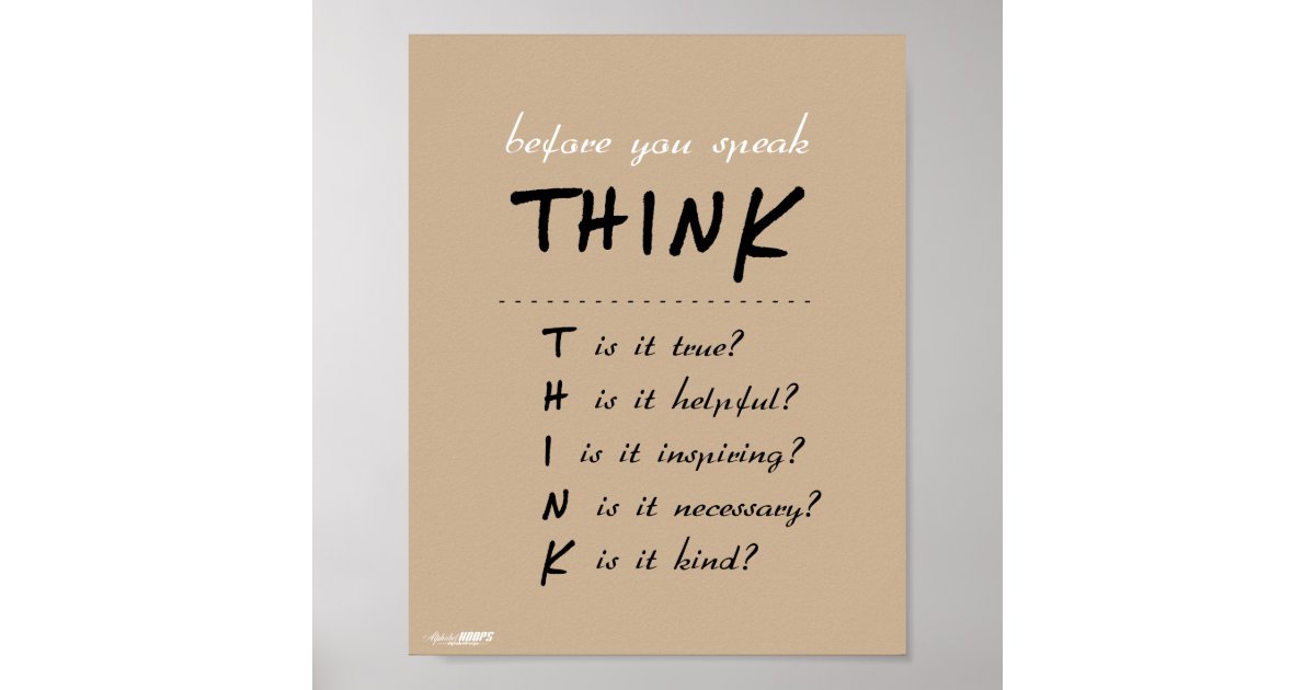 Think Poster | Zazzle