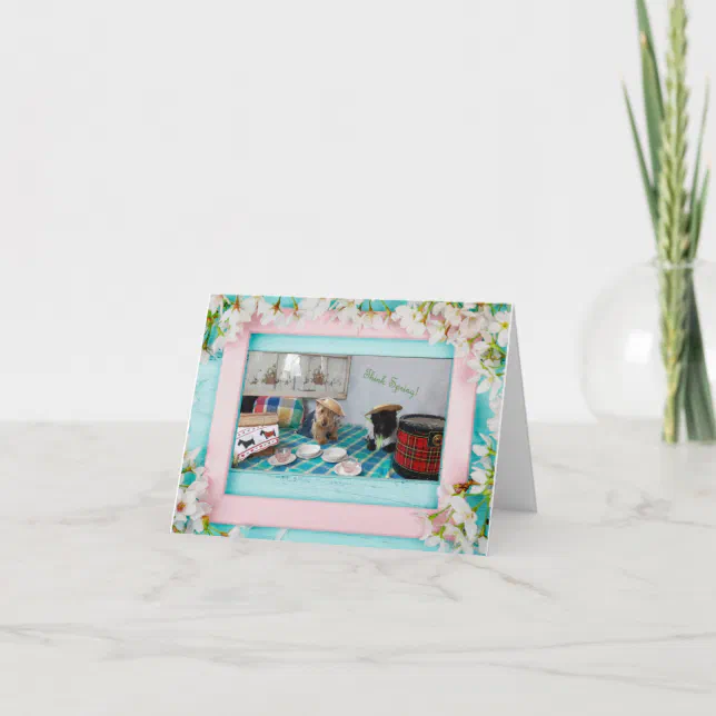 Think Spring Note Card | Zazzle