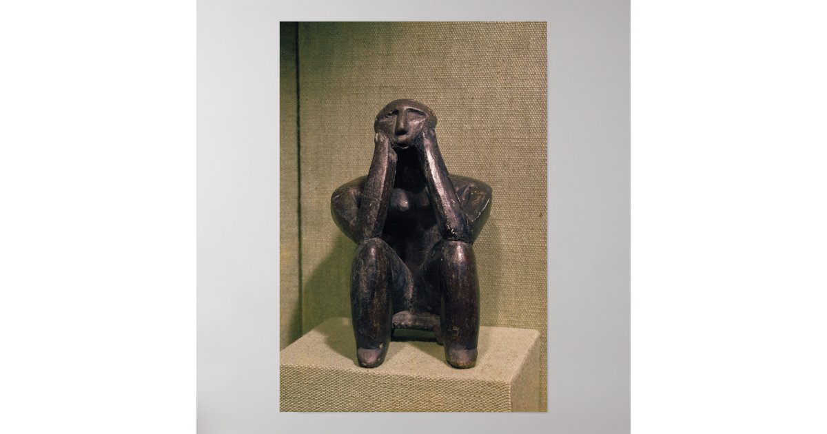 Thinker of Cernovoda, Hamangia Culture Poster | Zazzle