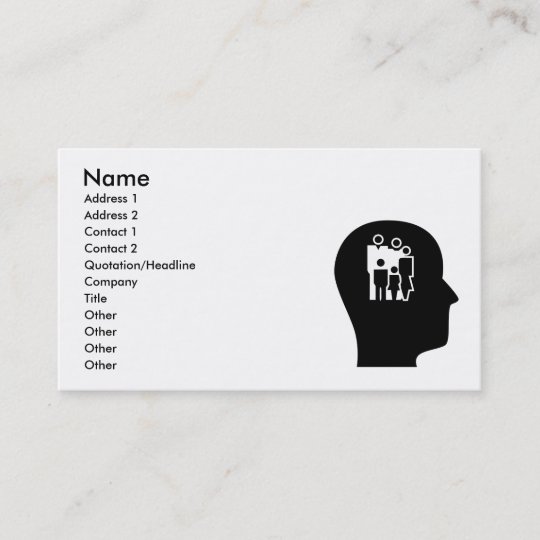 Thinking About Counseling Business Card | Zazzle.com