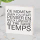 Thinking in French and English Black Text Wooden Box Sign | Zazzle