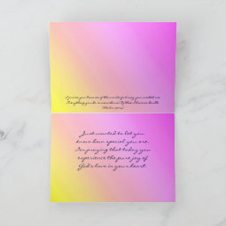 Thinking of You Blue Iris Card | Zazzle