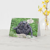 Thinking of You Chimpanzee Card | Zazzle