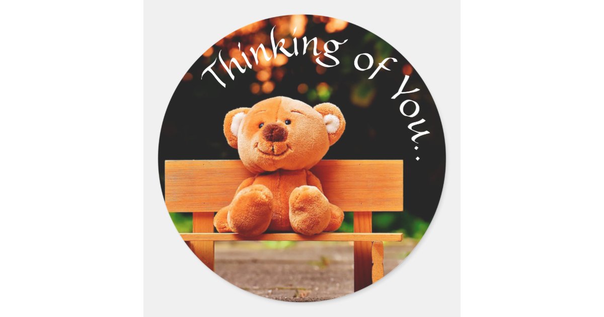 Thinking of You Classic Round Sticker | Zazzle